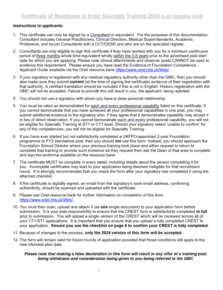 [Guide] How To Fill CREST Form For MSRA Correctly In 2025